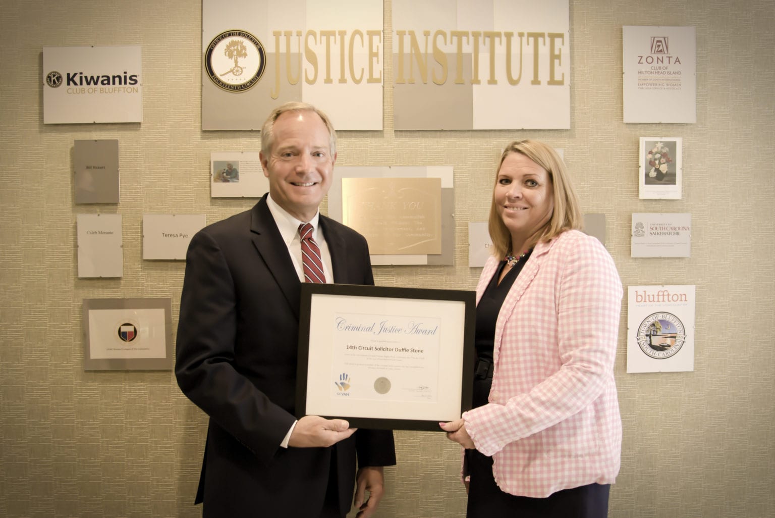 State advocacy group honors Stone for helping crime victims
